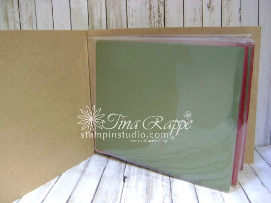 Mini Scrapbook made with Christmas Pines Bundle - Stampin' Studio