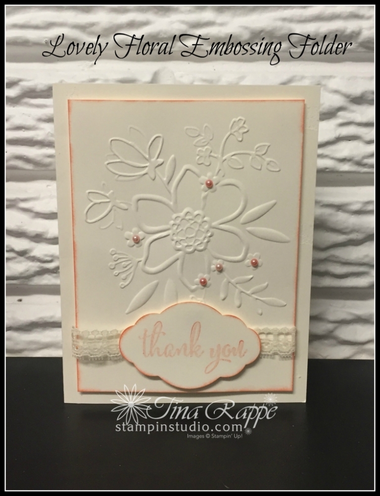 Lovely Floral Embossing Folder - Stampin' Studio