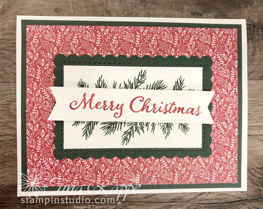 Evergreen Elegance Christmas Cards - Stampin' Studio